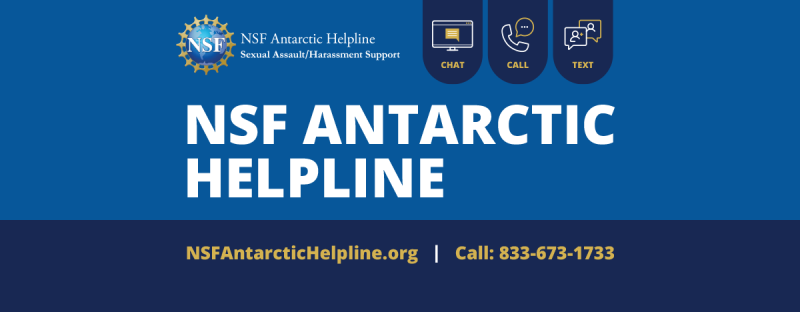 NSF launches new crisis helpline for U.S. Antarctic Program community | NSF - U.S. National ...