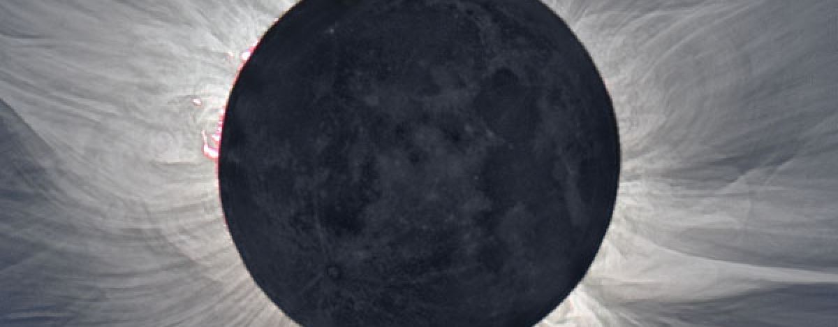 sun's corona during eclipse
